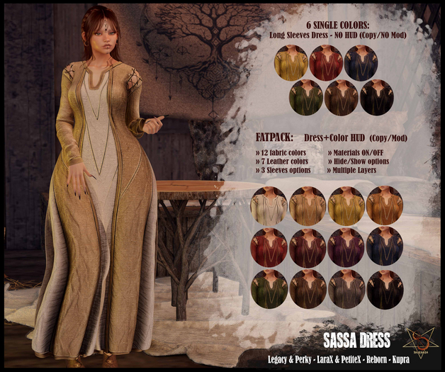 Second Life Marketplace Rks Dress Sassa Fatpack